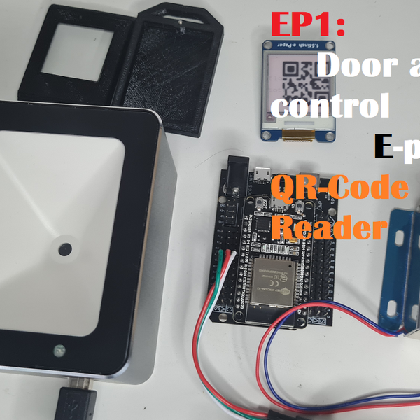 Door access control witch E-paper QR-code reader | Hackaday.io