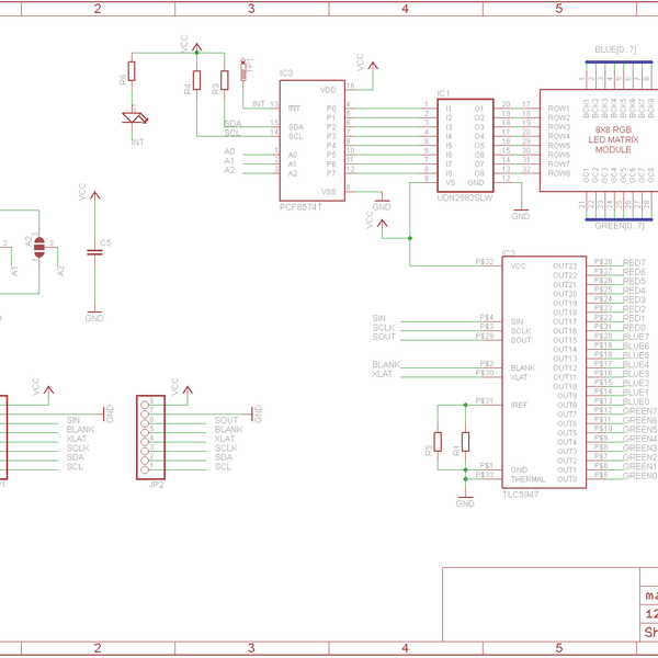 8x8 RGB Matrix display controller | Hackaday.io