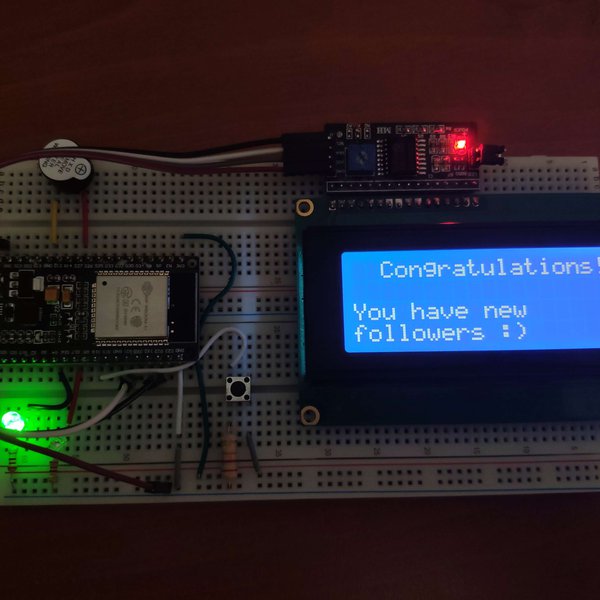 Twitter Follower Notifier | Hackaday.io