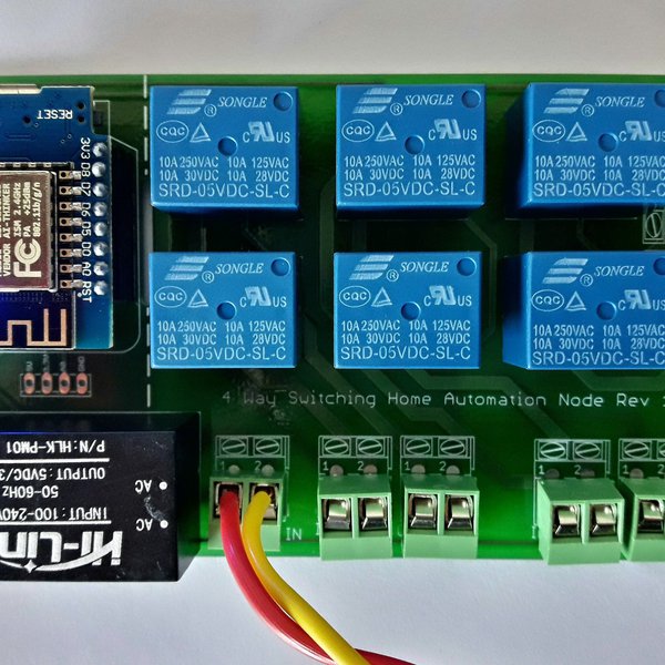 SwitchiFy - ESP8266 based 4-way Switching home automation board: https ...