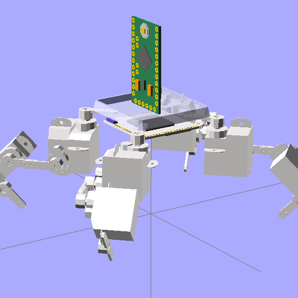 Pico-Kubik quadruped robot | Hackaday.io