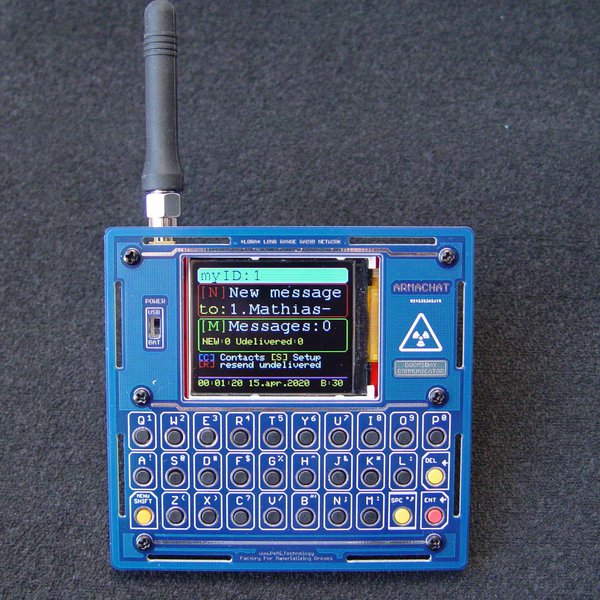 ARMACHAT - Doomsday wireless QWERTY communicator | Hackaday.io