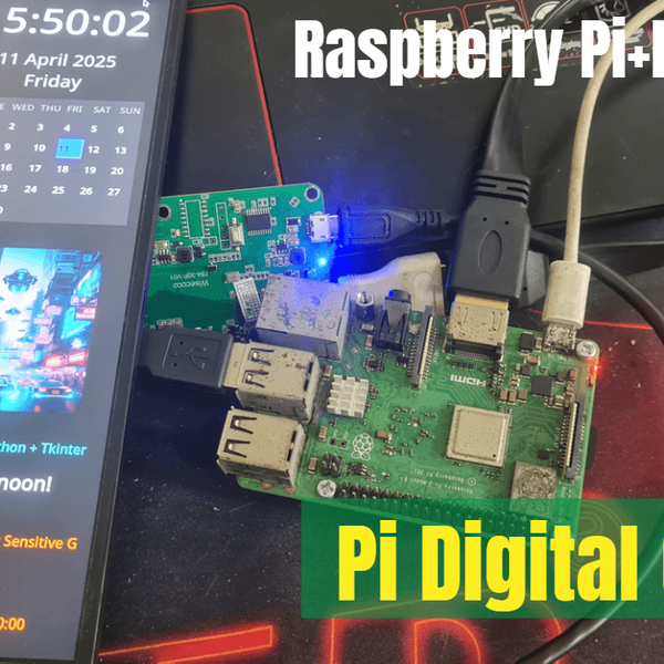 Pi Digital Clock 7.84 Inch (PYTHON) | Hackaday.io