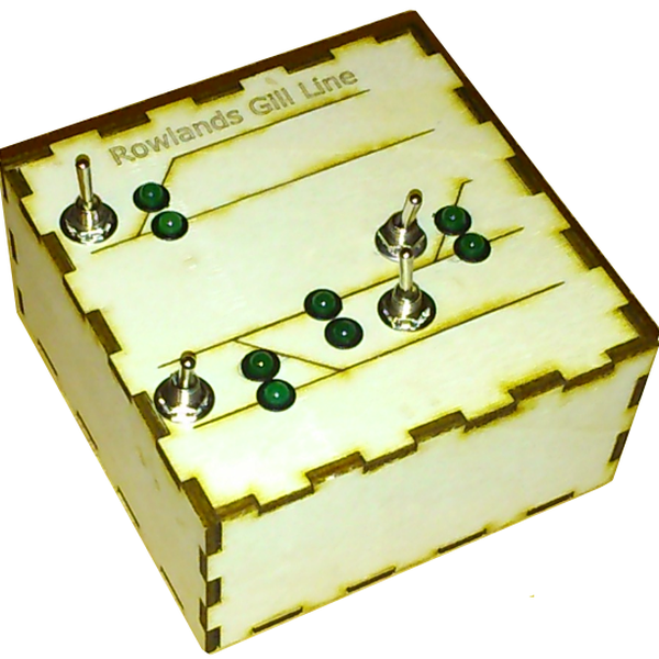 Lasercut train points switch box | Hackaday.io