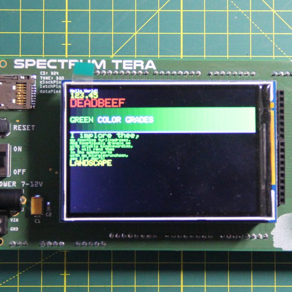 Spectrum Tera | Hackaday.io