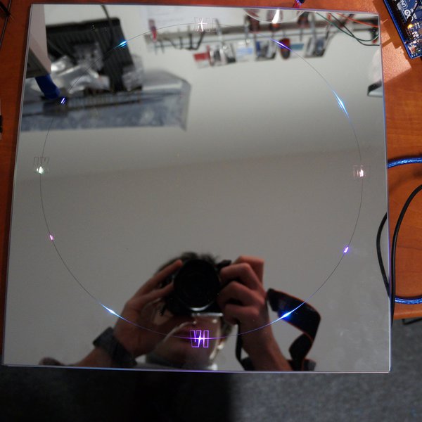 Magic Mirror LED Clock | Hackaday.io