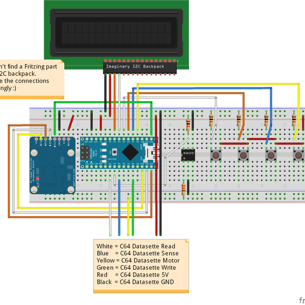 Tapuino, the $20 C64 Tape Emulator | Hackaday.io