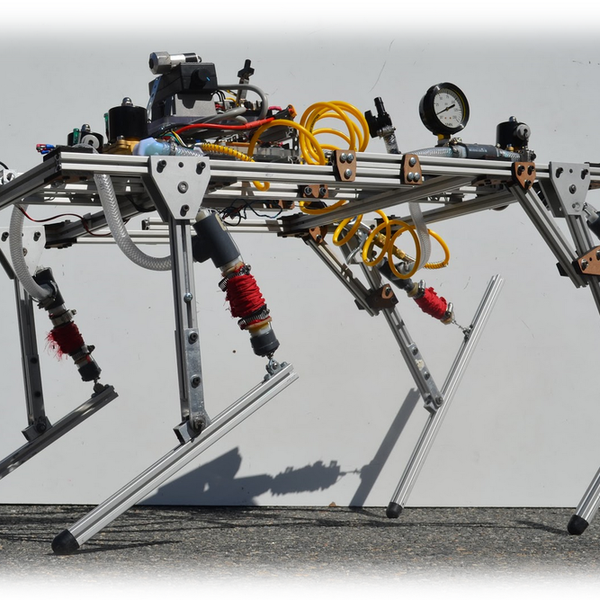 Big Quadrupedal Robot with Fluidic Muscles | Hackaday.io