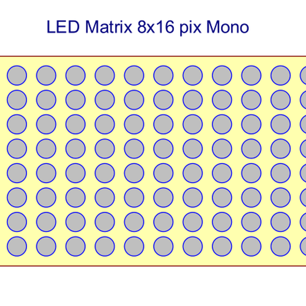 8x16 LED matrix display | Hackaday.io