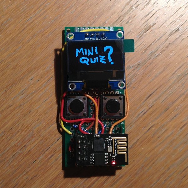 ESP8266 Oled Mini Quiz | Hackaday.io