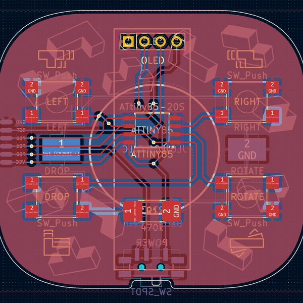 ATTINY Tetromino | Hackaday.io