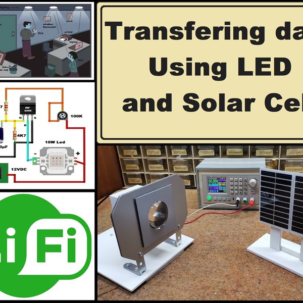 Transferring data using a Led and Solar Cell | Hackaday.io