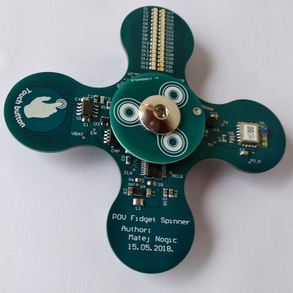 Persistence of Vision Fidget Spinner | Hackaday.io