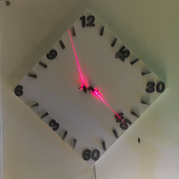 The dual laser clock | Hackaday.io