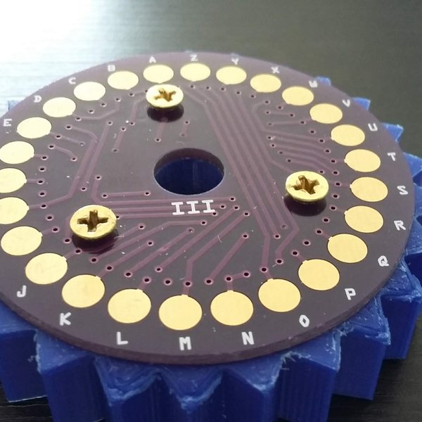 Yet Another Enigma Rotor using a PCB and Pogo Pins | Hackaday.io