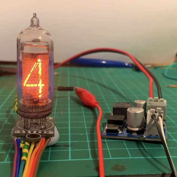 Conductive Gel Circuit Controls 180V Nixie Tube | Hackaday.io