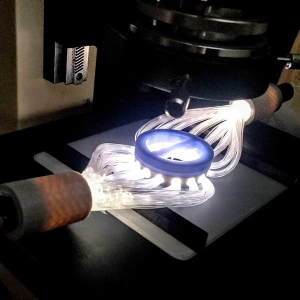 Microscope fiber optic lighting rig (version 2) | Hackaday.io