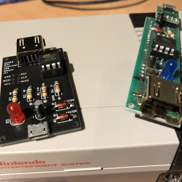 NES Mini Controller USB Adapter with attiny85 | Hackaday.io