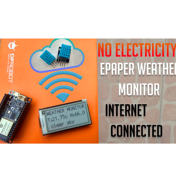 IoT Weather Monitor E-Paper Display | ESP8266 | Hackaday.io