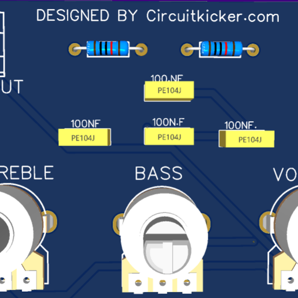 Bass Treble and Volume control circuit Pre-Amp. | Hackaday.io
