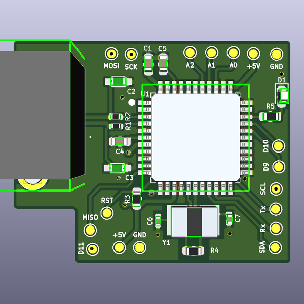 ATMEGA32U4-AU Breakout Board | Hackaday.io
