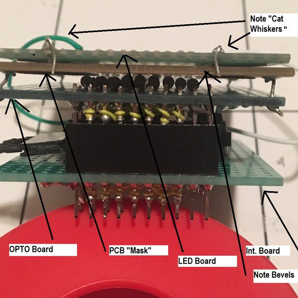 Punched Tape Reader Peripheral for 8008 Emulator | Hackaday.io Punched Tape Reader Peripheral for 8008 Emulator | Hackaday.io