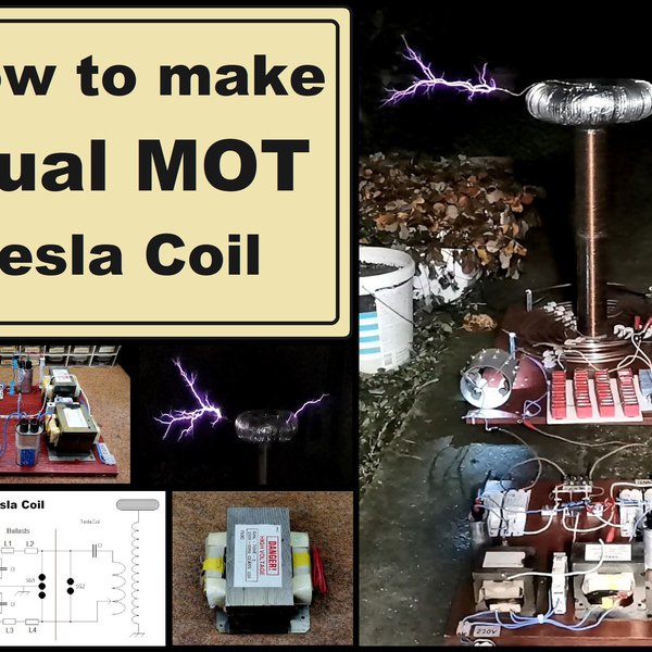 Dual MOT (microwave oven transformer) Tesla Coil | Hackaday.io