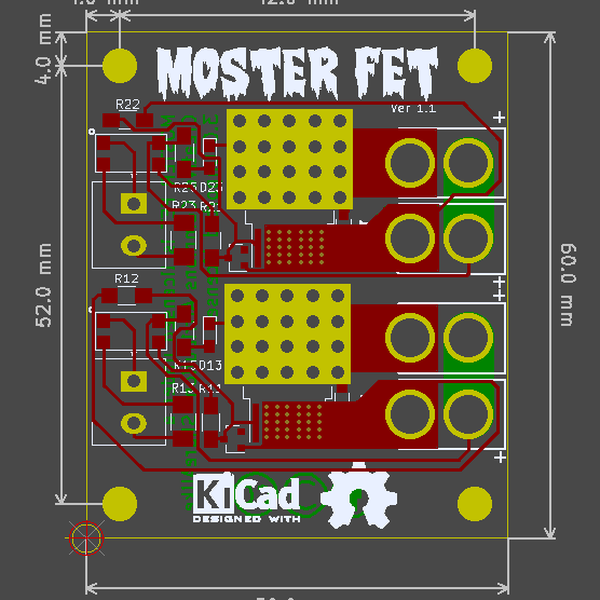 MOSTER FET - Dual 500Amp 40 Volt MOSFET 3d Printer | Hackaday.io