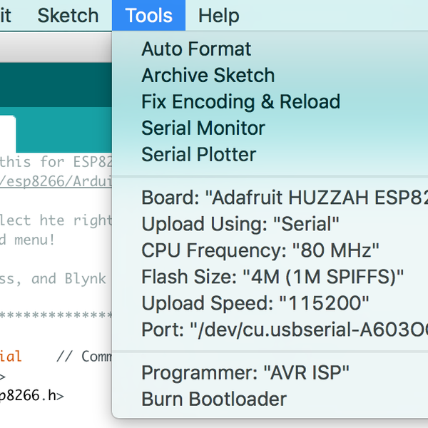 Huzzah ESP8266 and Blynk.cc App | Hackaday.io