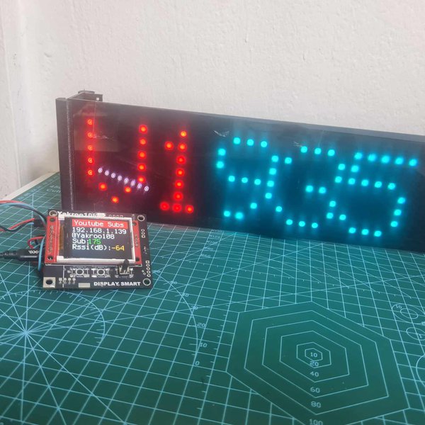 YouTube Subscriber Counter (Raspberry Pico W) | Hackaday.io