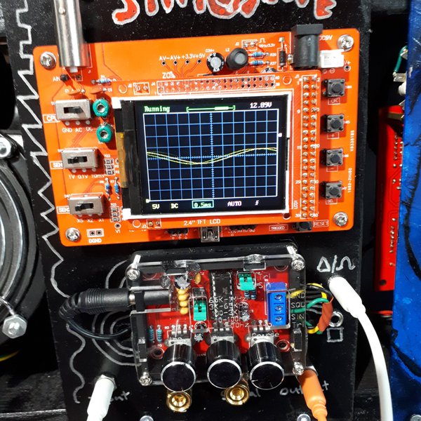 Panel Mounted Silly-Scope and Function Generator | Hackaday.io