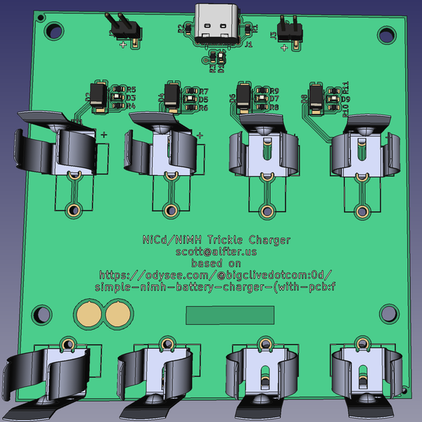 Modular NiMH/NiCd Trickle Charger | Hackaday.io Modular NiMH/NiCd Trickle Charger | Hackaday.io