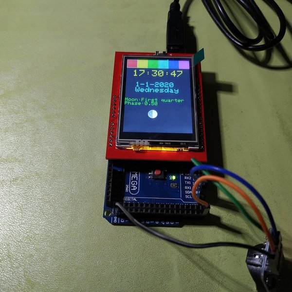 Clock And Calendar With Moon Phase | Hackaday.io