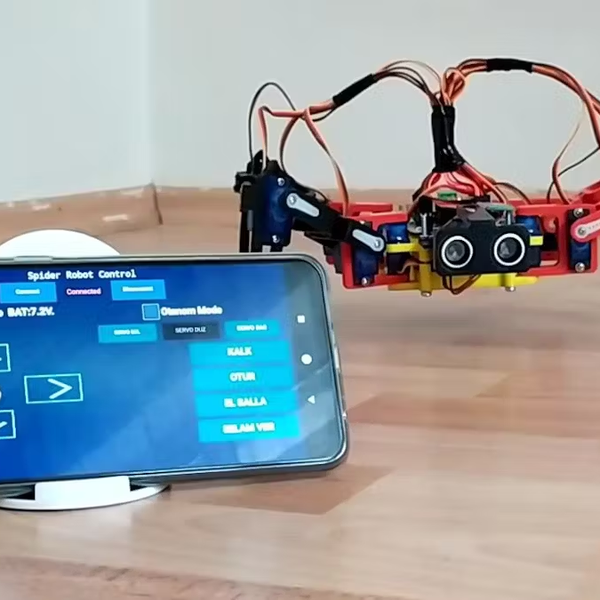 Autonomous Moving Spider Robot With Bluetooth. | Hackaday.io
