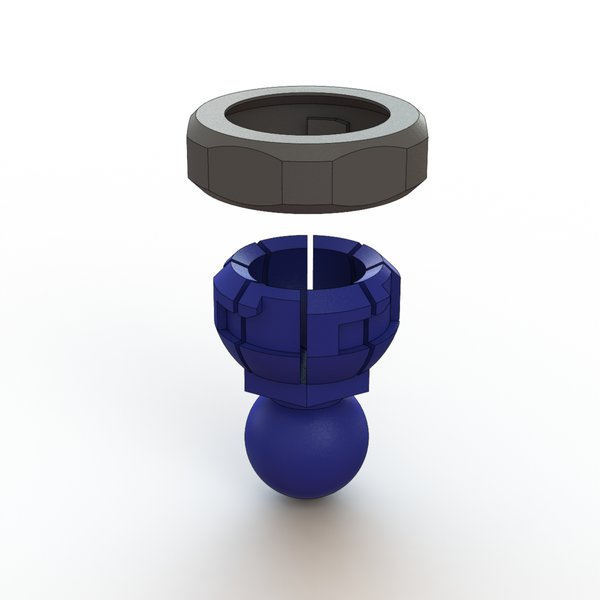 Locking ball and socket gooseneck system | Hackaday.io