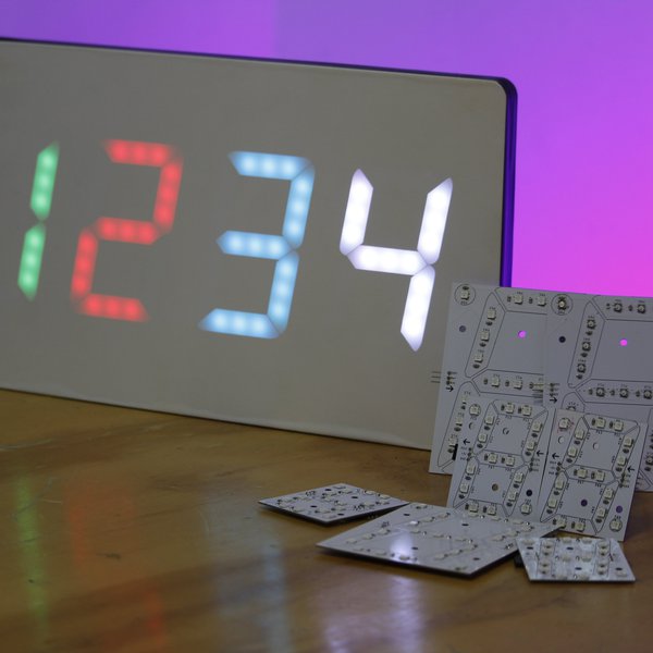 NeoDigito: Modular 7-segment RGB display | Hackaday.io