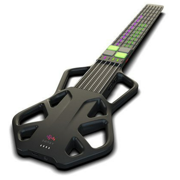 A digital mini-guitar with smart LEDs | Hackaday.io