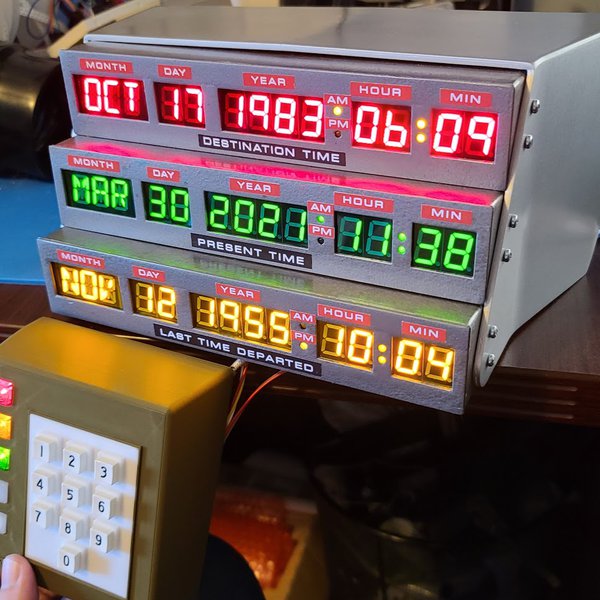 Back to the Future Time Circuits Display (TCD) | Hackaday.io
