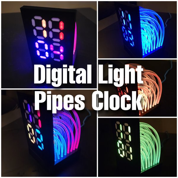 Digital Light Pipes Clock | Hackaday.io