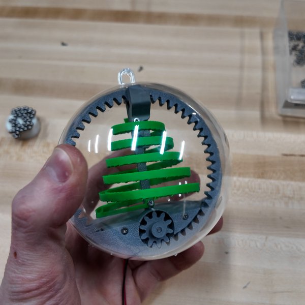 Tiny Marble Machine Christmas Ornament | Hackaday.io