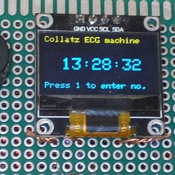 Collatz ECG: Numbers in Rhythm with Time | Hackaday.io