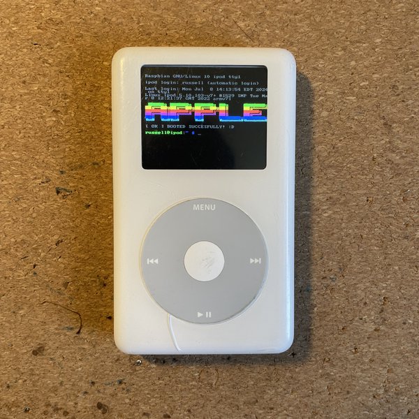Apple Game Boy: 2004 iPod running RetroPie | Hackaday.io