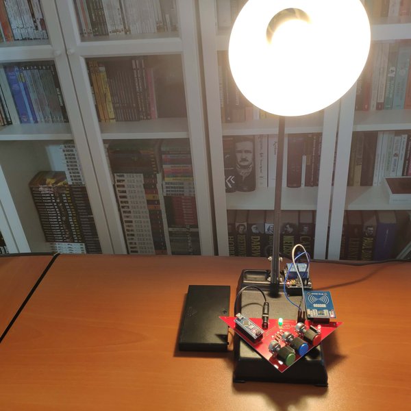 RFID Desk Lamp with RGB Color Scheme Lock | Hackaday.io