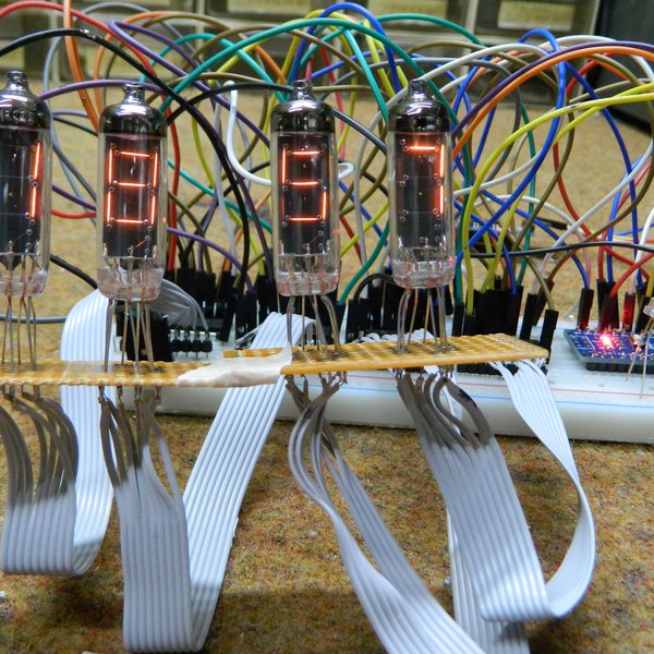 DIY simplest IV9 Numitron clock with Arduino | Hackaday.io