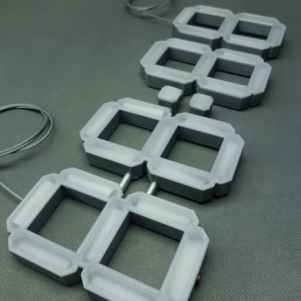 "pxlDigit" - a 3D printed seven segment digit | Hackaday.io