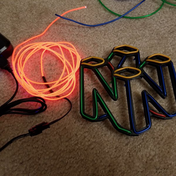 DIY EL Wire + 3D Printed "Neon" Sign! | Hackaday.io