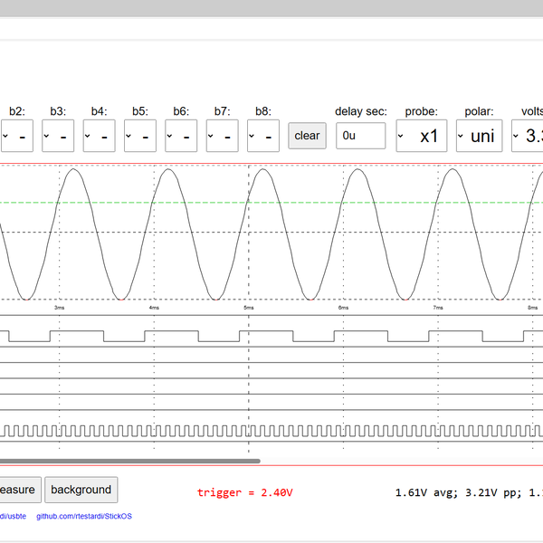 Flea-Scope USB Oscilloscope ($18, 18 Msps, WebUSB) | Hackaday.io