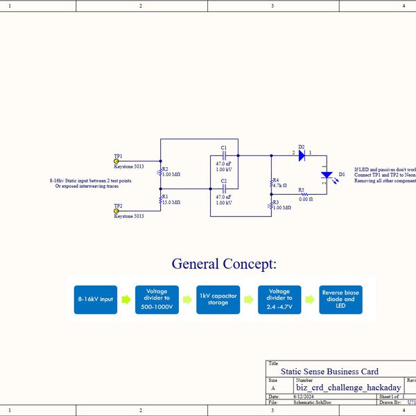 Static Sensing Biz Card | Hackaday.io