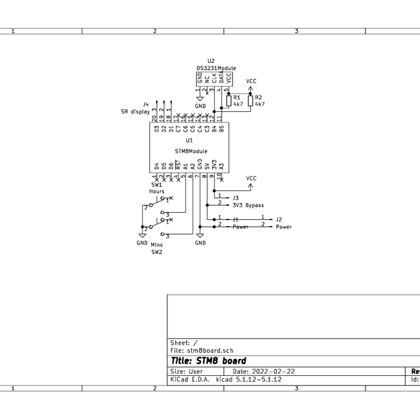 Quick and simple STM8 board with TCXO | Hackaday.io