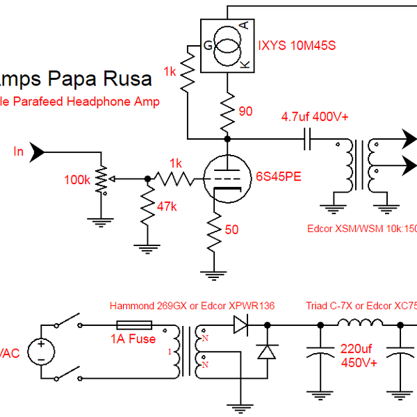 Tube headphone amplifier | Hackaday.io